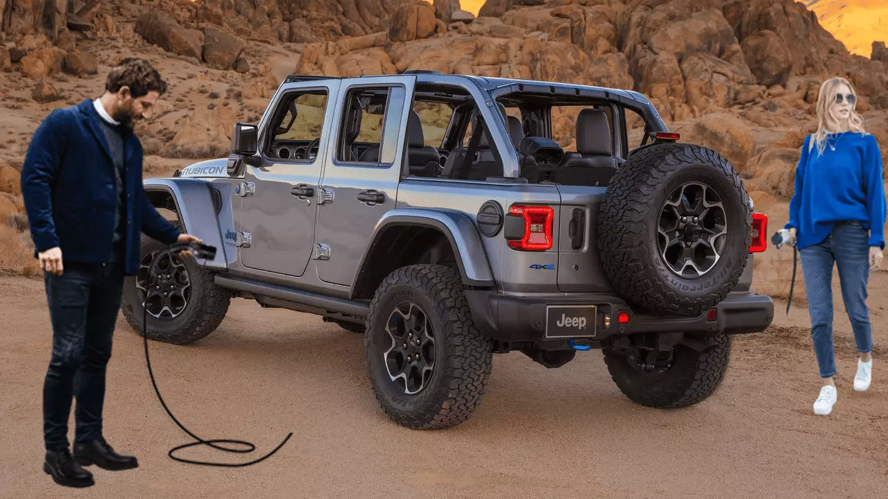 Jeep installerer solcelleopladere off-road på Rubicon og i Moab til den nye hybrid Wrangler