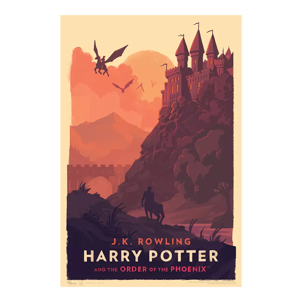Harry Potter-serien tar på sig en ny sorts magi i dessa vackra affischer av Olly Moss