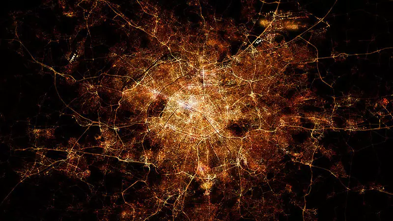 Những hình ảnh vệ tinh tuyệt đẹp này của các thành phố thực sự được tạo bằng dữ liệu