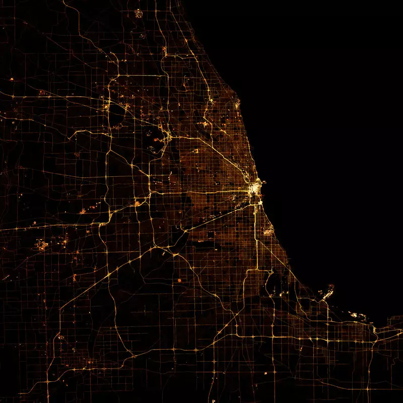Những hình ảnh vệ tinh tuyệt đẹp này của các thành phố thực sự được tạo bằng dữ liệu