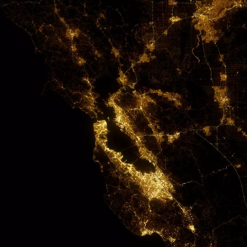 Gambar-gambar Satelit Kota-Kota Anu Éndah Didamel Ku Data