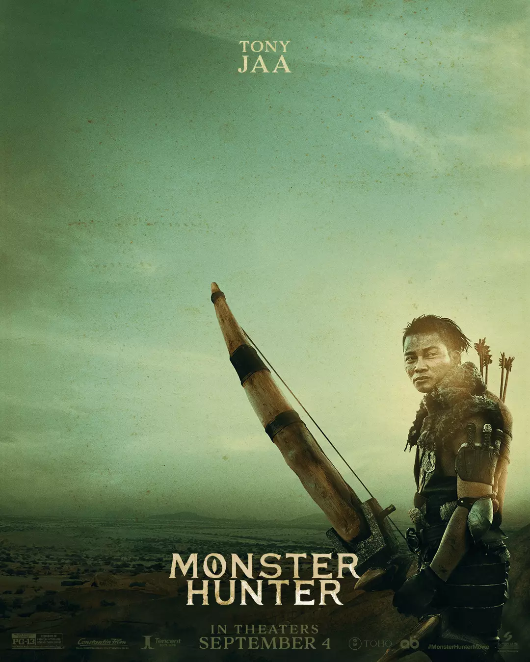 Les premières affiches du film Monster Hunter sont là, et l'épée géante l'épée géante l'épée géante l'épée géante