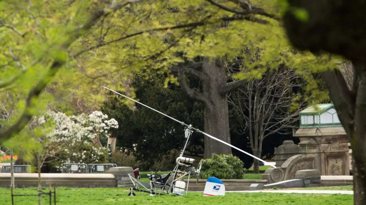 Daardie tyd het die US Postal Service eintlik Gyrocopters gebruik om pos af te lewer