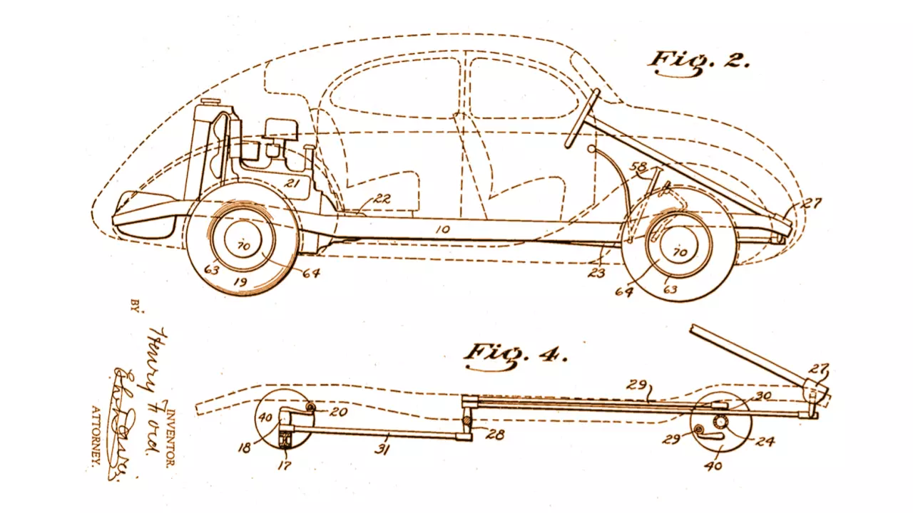 Ford tog engang patent på en bil med det skøreste og mindst brugte billayout nogensinde