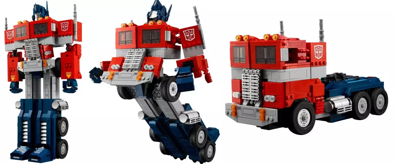 LEGO Optimus Prime Mashup ne na Retro Toy Mashup wanda a zahiri ke Canzawa 1068_2