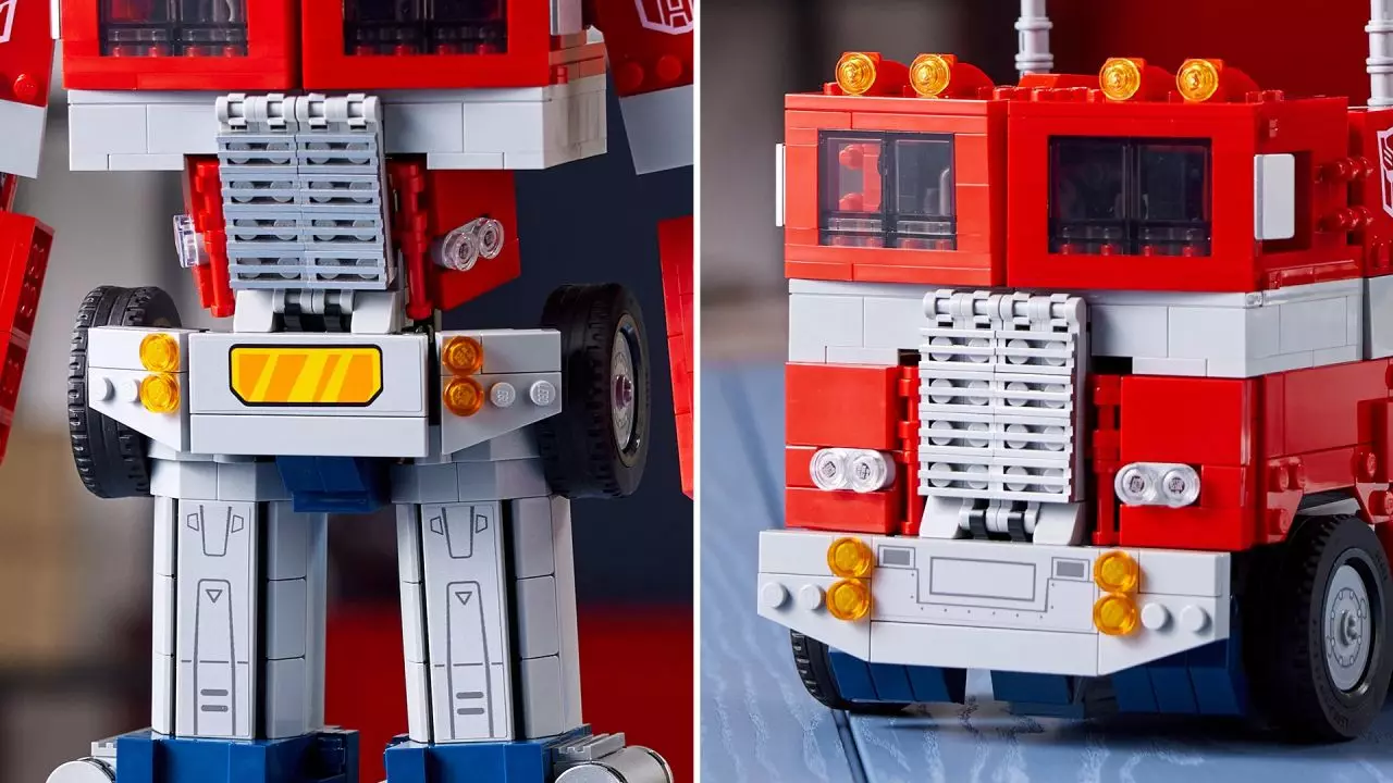 LEGO Optimus Prime Mashup ne na Retro Toy Mashup wanda a zahiri ke Canzawa 1068_3