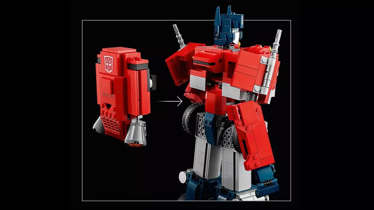 LEGO Optimus Prime ເປັນເຄື່ອງຫຼິ້ນ Retro ທີ່ບໍ່ມີຮອຍແປ້ວທີ່ປ່ຽນແປງຕົວຈິງ 1068_8