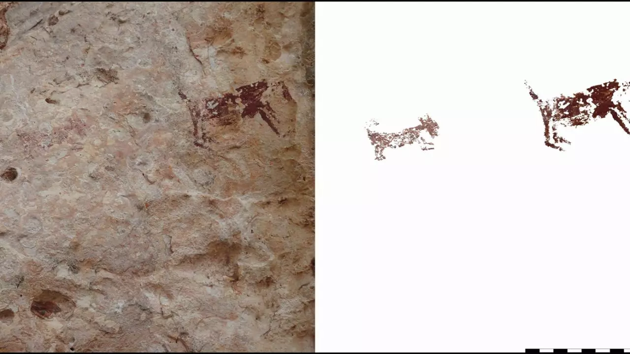 Natagpuan ng mga Australian Scientist ang 2500 Year Old Cave Paintings Ng Mga Aso