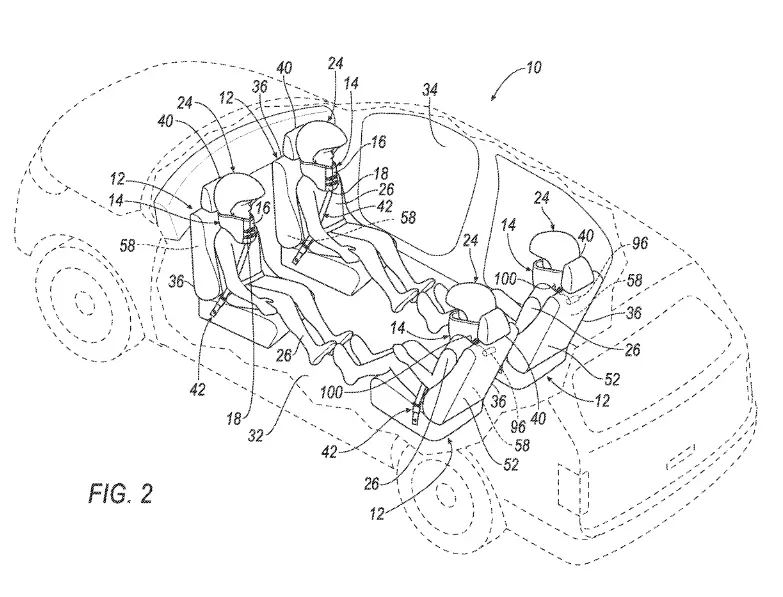 Pagkuha ug Load Niining Helmet Ug 'Burrito' Airbag Patent Applications Gikan sa Ford