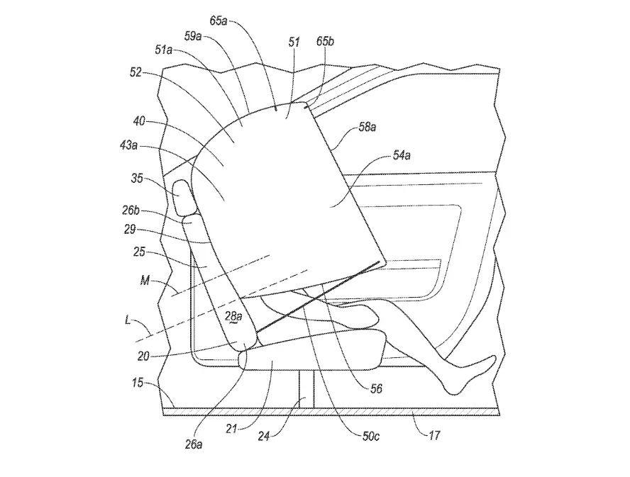 Pagkuha ug Load Niining Helmet Ug 'Burrito' Airbag Patent Applications Gikan sa Ford