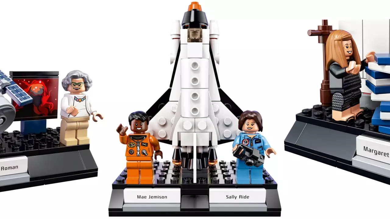 Lego Devigita Ekskludi Kaŝitajn Figurojn Heroino De Cool Women Of NASA Set