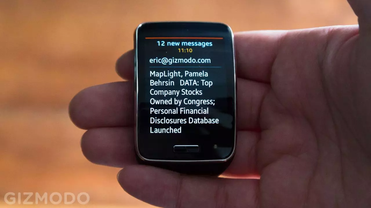 Samsung Gear S Review: Mar ik wol Dick Tracy net wêze