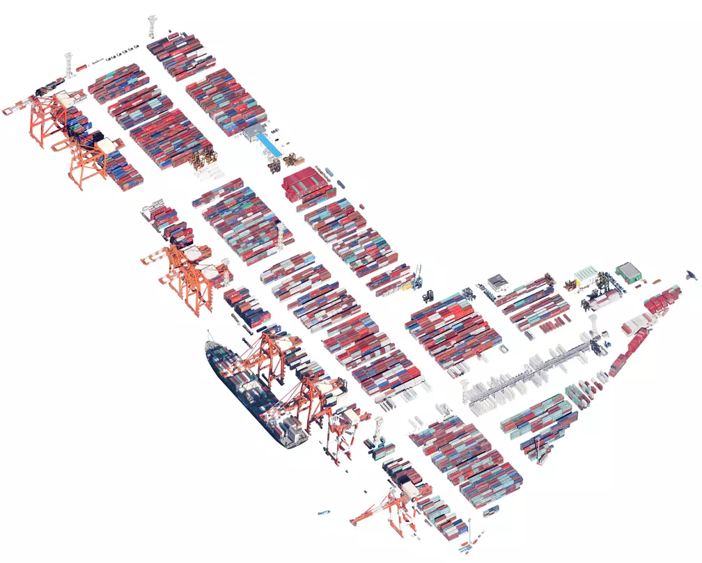 Des découpes d'image satellite étonnantes transforment l'infrastructure en art complexe