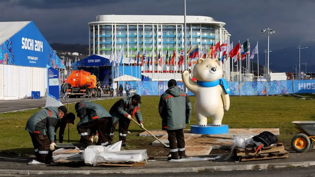 Wie Sotschi es in einem subtropischen Resort schneien lässt