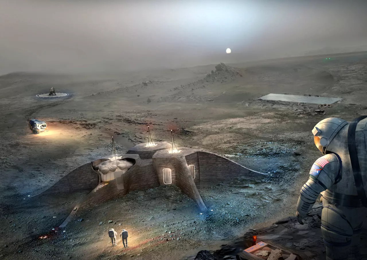 Ruimte-iglo's, lava-buise en hobbitgate: hier is ons toekomstige Mars-habitats