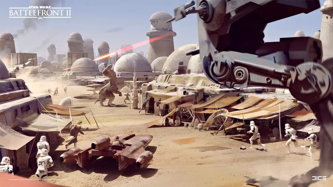 See Star Wars Battlefront II ideekunst on peaaegu sama ilus kui mäng ise