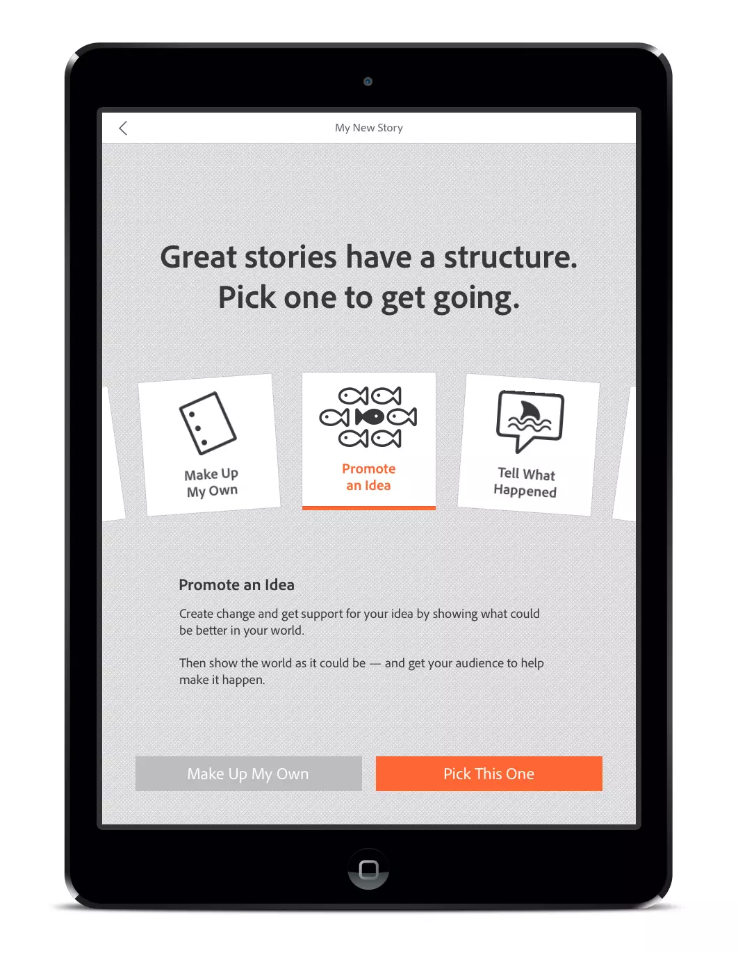 Adobe Voice: વિશ્વમાં તેજસ્વી વિચારો રજૂ કરવા માટે એક મફત iPad એપ્લિકેશન