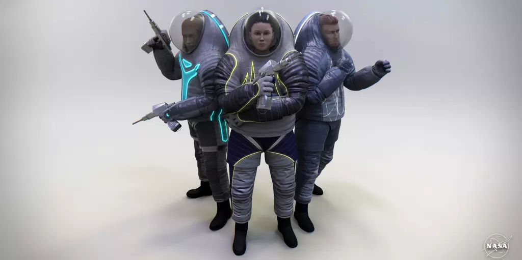 I-NASA ityhila iSizukulwana sayo esilandelayo seTron Spacesuit