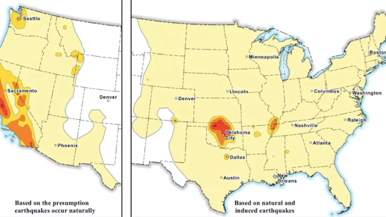 Inimtegevusest põhjustatud maavärinad on nii tavalised, et USA geoloogid pidid oma kaarte muutma