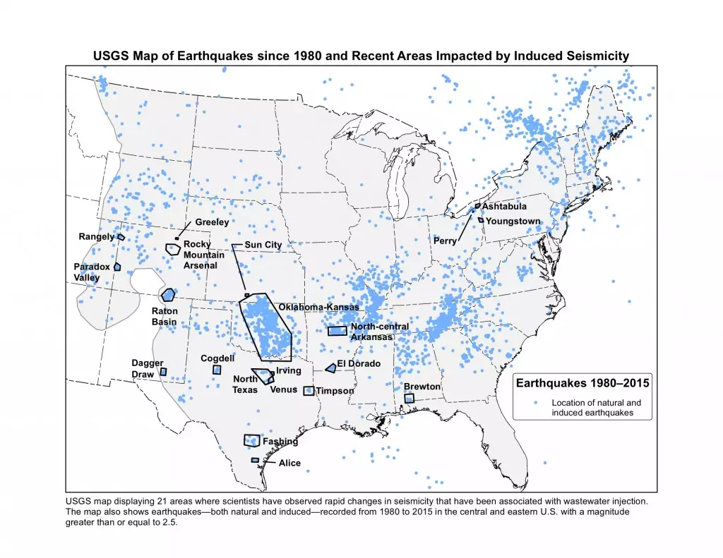 Ang mga Lindol na Sanhi ng Tao ay Napakakaraniwan Kaya Kinailangan Ng Mga Geologist ng US na Baguhin ang Kanilang Mga Mapa