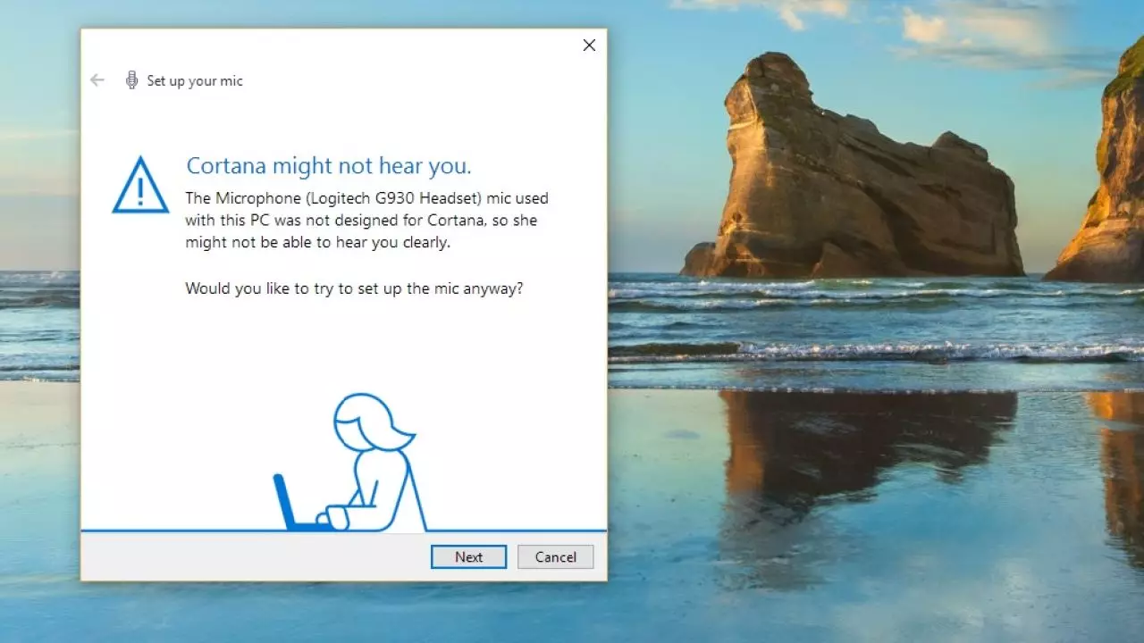 Eny, azonao atao ny mampiasa Cortana Windows 10 Miaraka amin'ny mikrôfona taloha