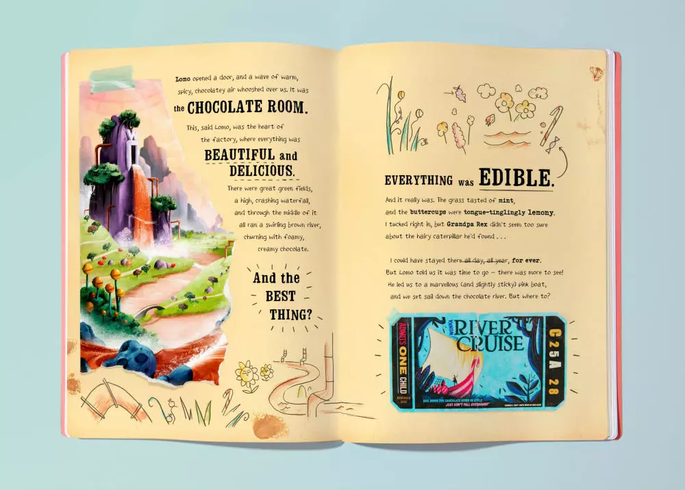 Takket være disse bøger kan alle tage på en unik rejse til Willy Wonkas chokoladefabrik