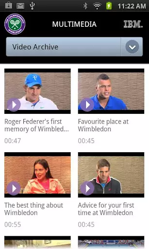 Wimbledon: assista Federer enfrentar Nadal no seu telefone Android