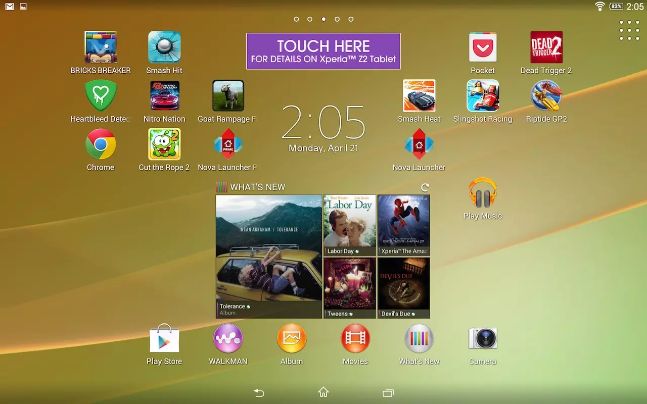 Sony Xperia Z2 တက်ဘလက်ပြန်လည်သုံးသပ်ခြင်း။