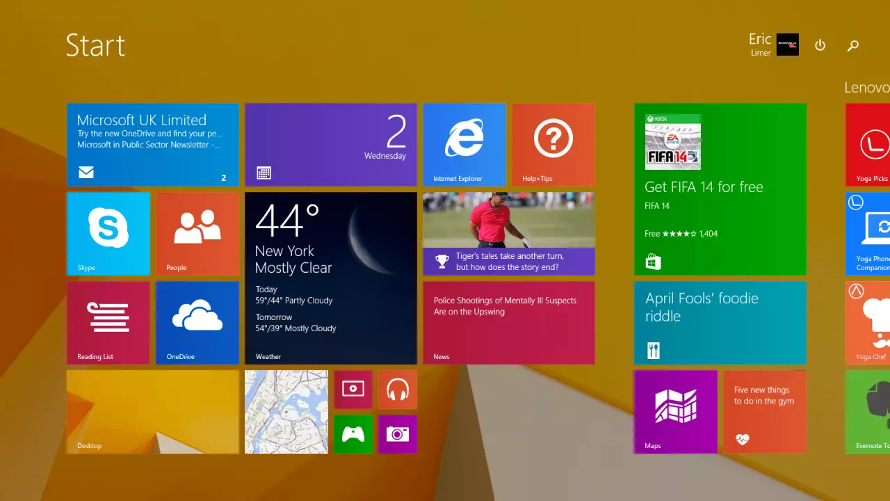 Windows 8.1 Навсозии дастӣ: Tweaks олиҷаноб барои муш вафодор