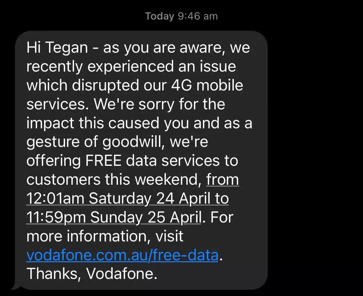 اگر میخواهید در بارگیریها به اشتراک بگذارید، Vodafone داده رایگان این آخر هفته دارد [بهروزرسانی]