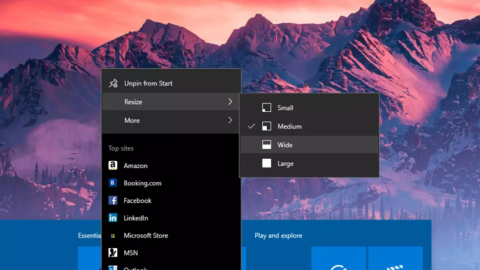 Cara Nemokake maneh Utilitas Menu Mulai Windows