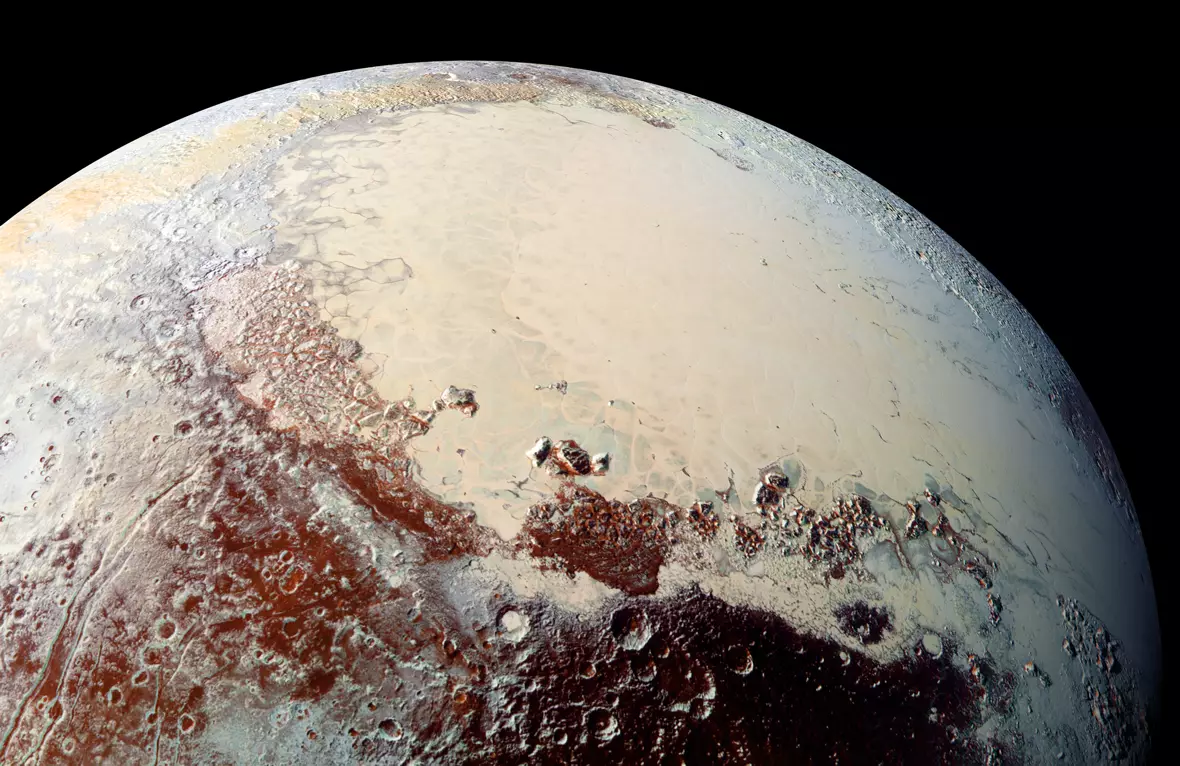 Qalb Pluto, magħrufa wkoll bħala Sputnik Planum. (Immaġini: NASA/JHUAPL/SwRI)