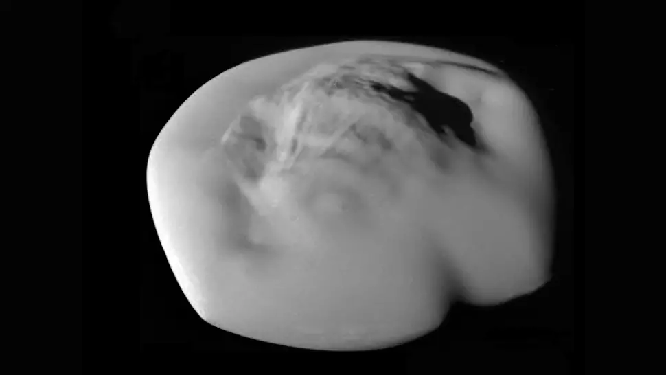 Il-qamar taċ-ċirku ta' Saturnu, Atlas. (Immaġni: NASA/JPL-Caltech/Istitut tax-Xjenza Spazjali)