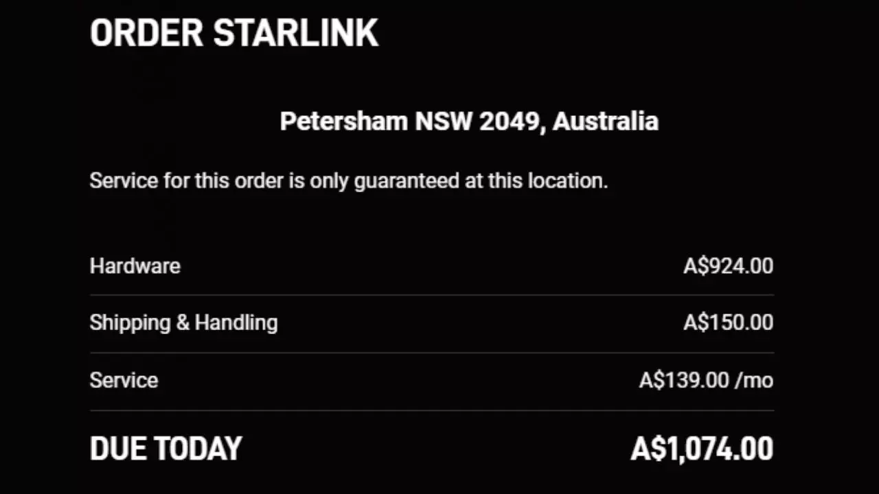 Starlink Australien