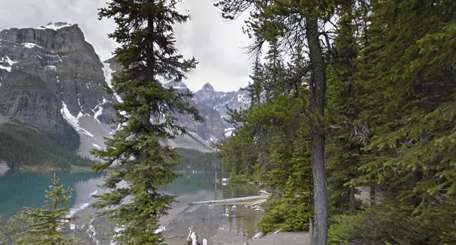 Besicht Nationalparken an Nordamerika Vum Komfort vu Google Street View