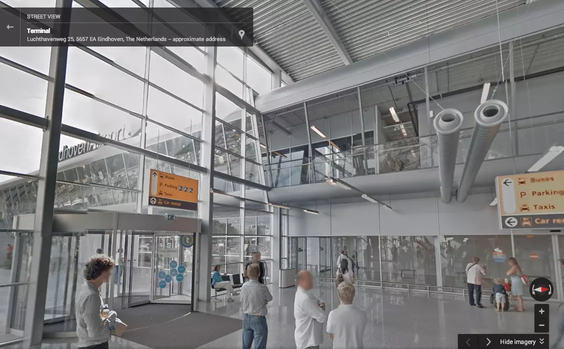 Google Street View Saiki Nuduhake Ing Salebeting Bandara