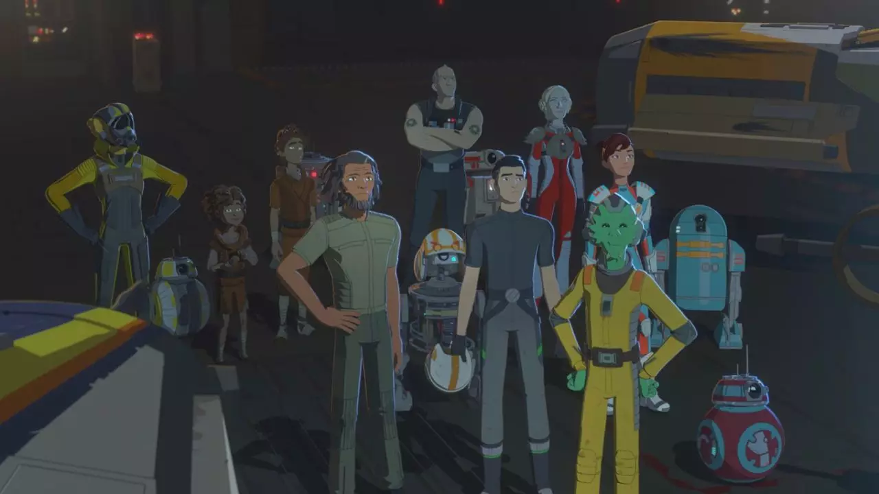 Star Wars Resistance 2. denboraldiko estreinaldia Zero Gravity-n gertatzen da ia osorik