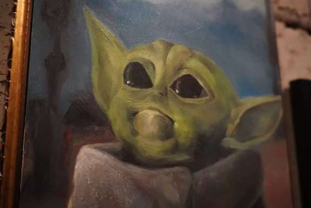 Me bi rengekî bêriya Pêşangeha Hunerê ya Baby Yoda ya Amazing kir