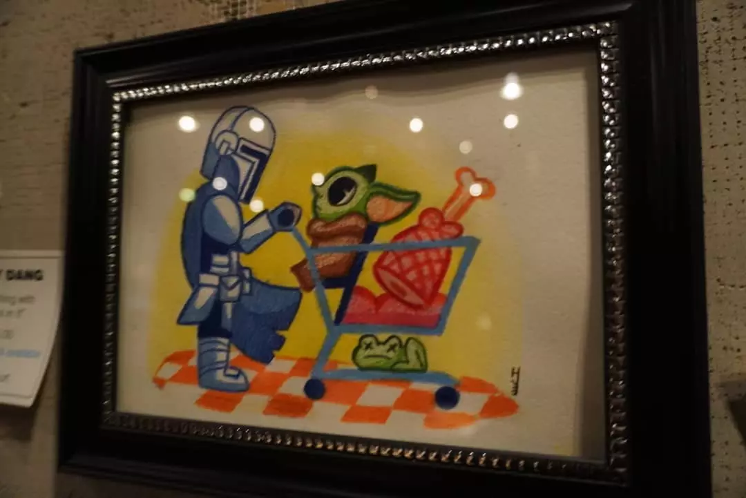 हामीले कुनै न कुनै रूपमा यो अद्भुत बेबी योडा कला प्रदर्शनी मिस गर्यौं