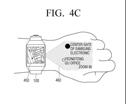 Samsung фикр мекунад, ки он метавонад соатҳои интеллектуалиро тавассути проексияи онҳо ба дасти шумо муфид гардонад