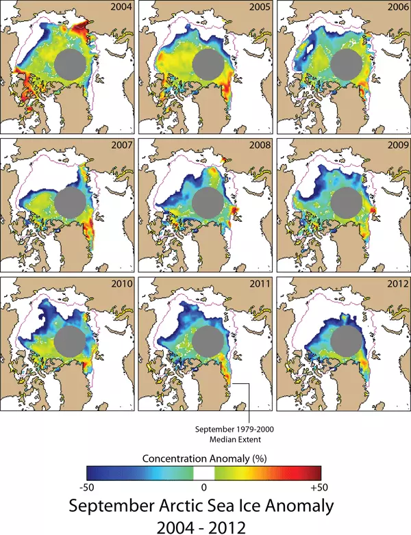 Dramatiske visualiseringer viser, hvor hurtigt Arktis smelter