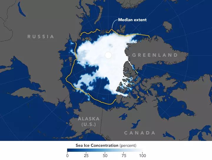 تجسم های دراماتیک نشان می دهد که قطب شمال چقدر سریع در حال ذوب شدن است