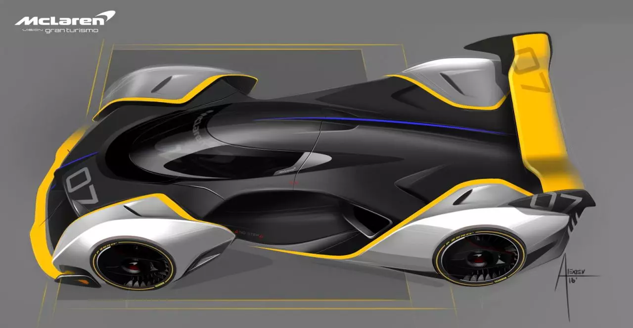 Ez zara McLarenen Wild Gran Turismo Concept barruan eserita