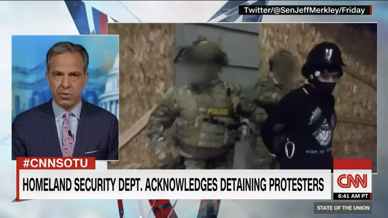 CNN suddar ut ansikten på USA:s hemliga polis i viral video