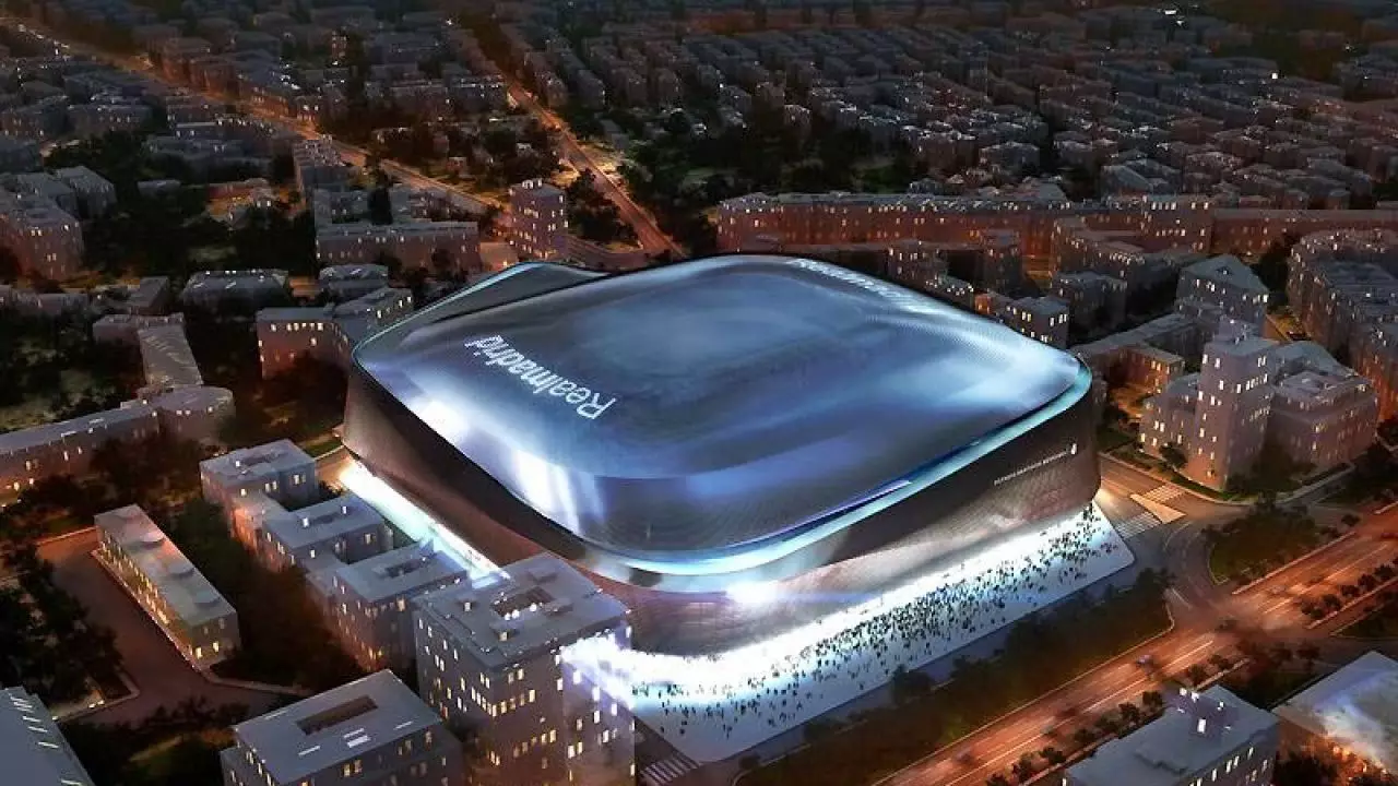 Ang Bag-ong Space Age Stadium sa Real Madrid Hingpit nga Natabonan sa Titanium