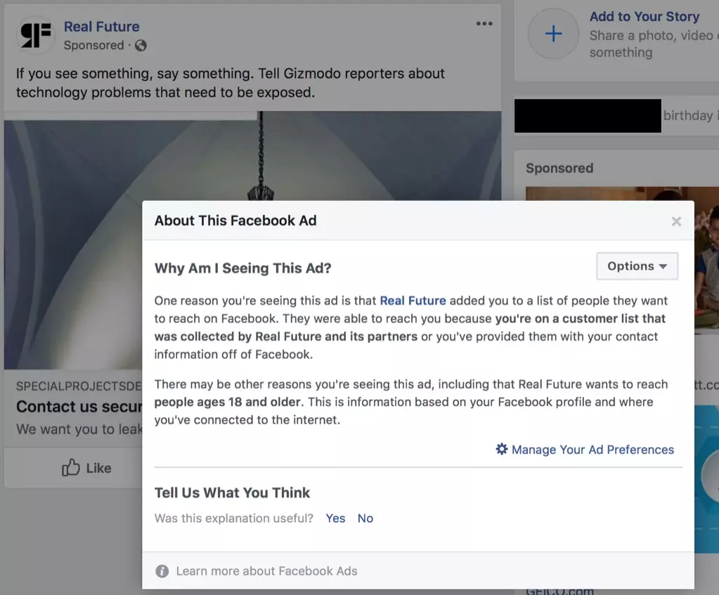 Facebook ger annonsörer tillgång till din Shadow-kontaktinformation