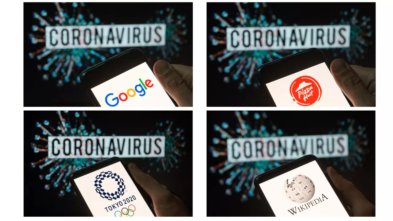 Coronavirusets bisarra helvete Bildkonst