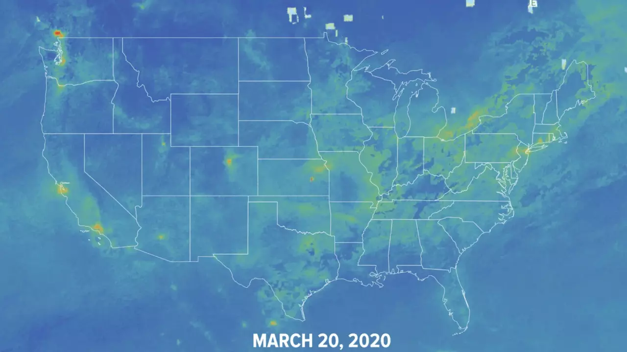 Coronaviruset har minskat globala luftföroreningar, och den här interaktiva kartan visar hur