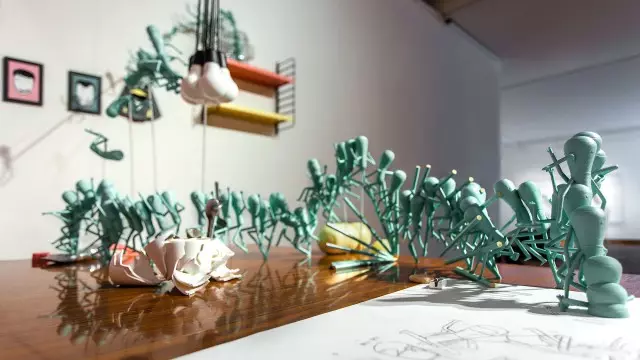 Animasi Dibuat Ulang Bingkai Demi Bingkai Dalam Kehidupan Nyata Dengan Pencetakan 3D