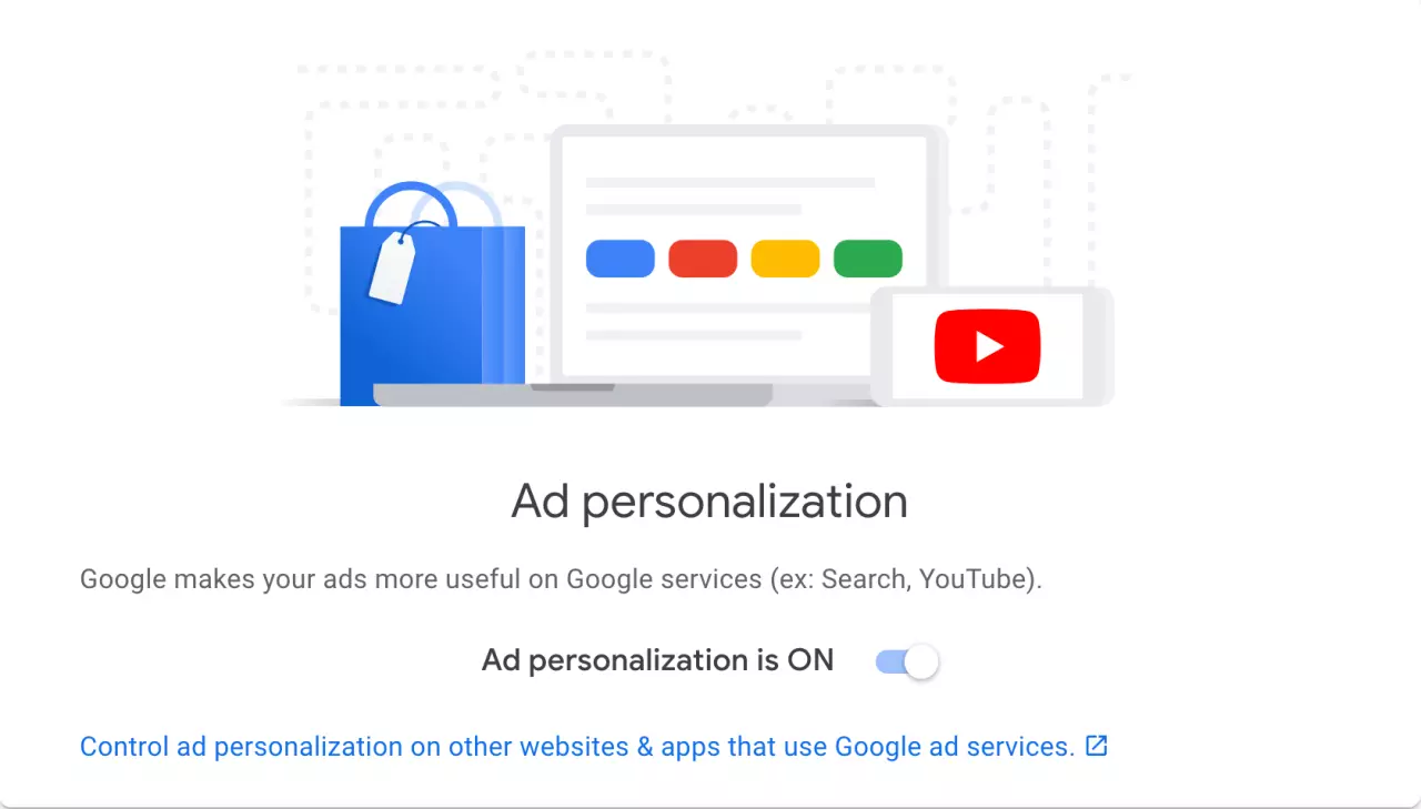 Google herinnert ons er nuttig aan hoe we invasieve gepersonaliseerde advertenties kunnen uitschakelen